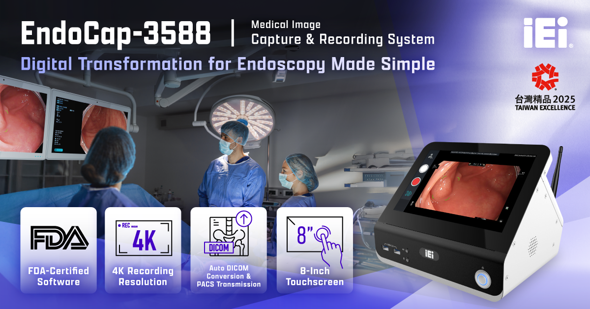 EndoCap-3588 Wins the Taiwan Excellence Award 2025