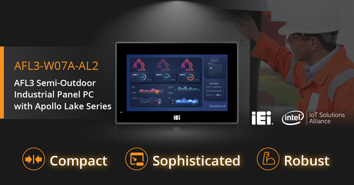AFL3-W07A-AL2 IP65 Wide 7 inch light industrial panel PC