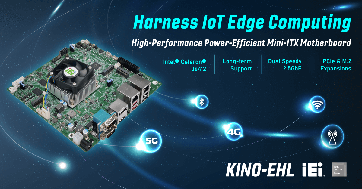 KINO-EHL-J6412 Mini-ITX Industrial Motherboard