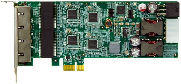GPOE-4P PCI Express Power over Ethernet card | 4-port, RoHS